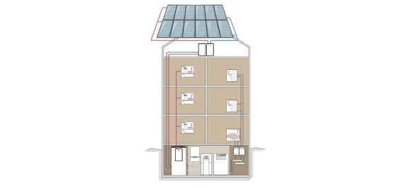 Drain Back Solar Water Heating System